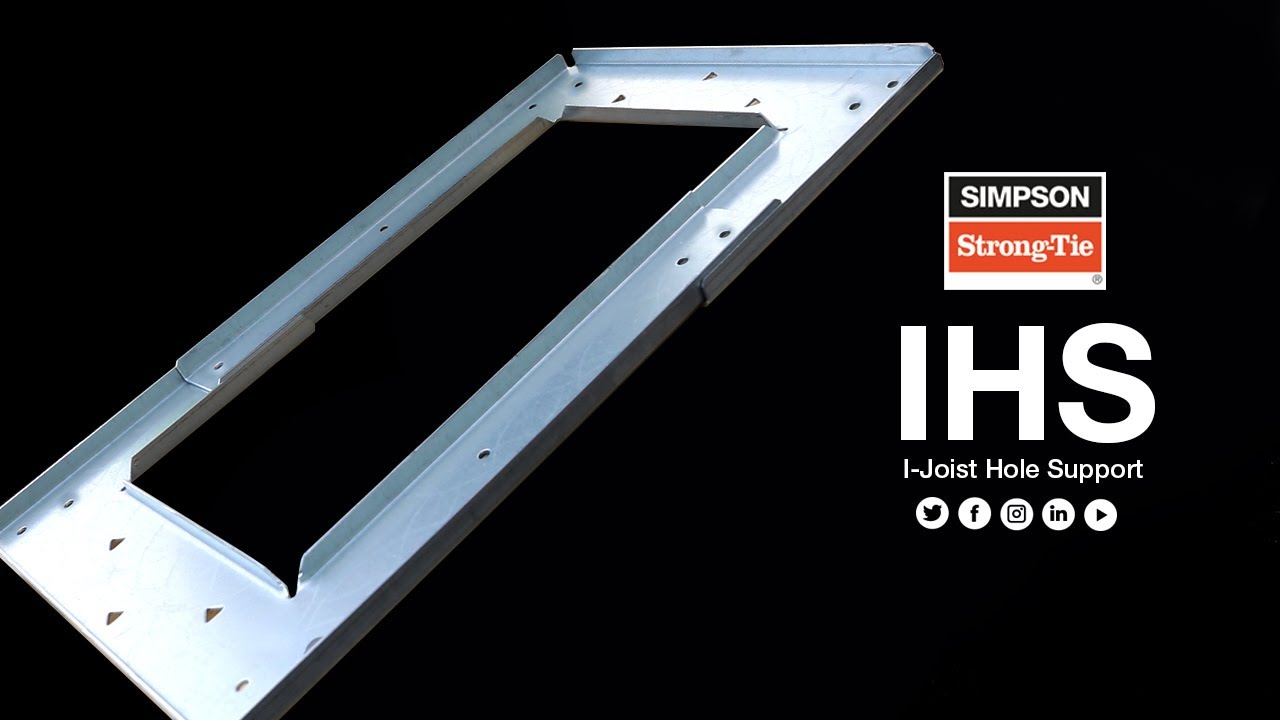 IHS - How to Install a I-Joist Hole Support - YouTube