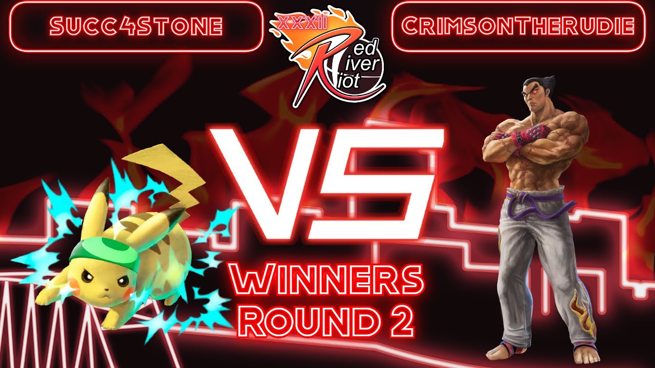 Succ4Stone (Pikachu) vs CrimsonTheRudie (Kazuya) - WR2 - Red River Riot ...