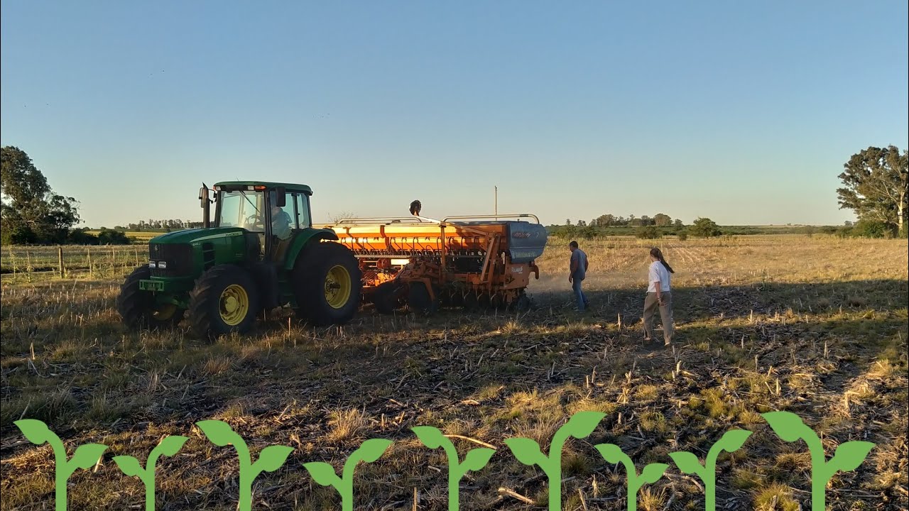 Sembrando SOJA|| Rastrojo de maíz - YouTube