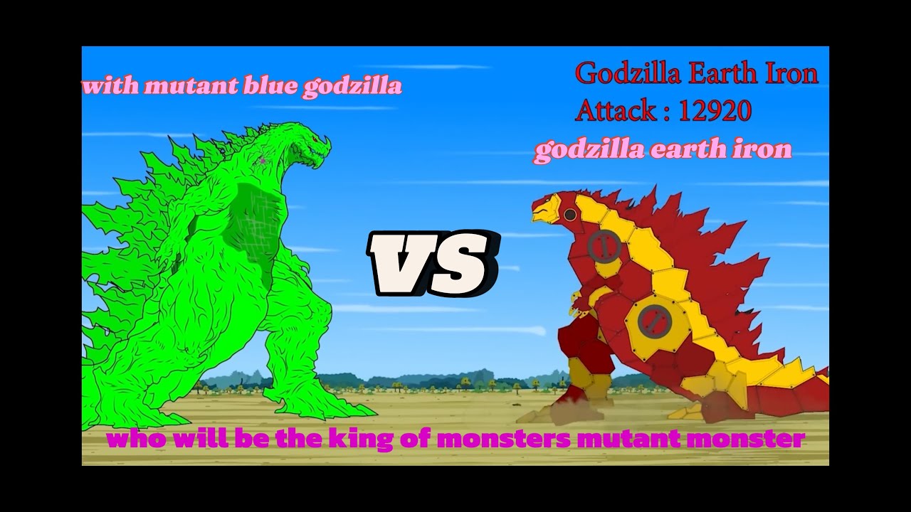 godzilla earth iron fights with mutant blue godzilla who will be the ...