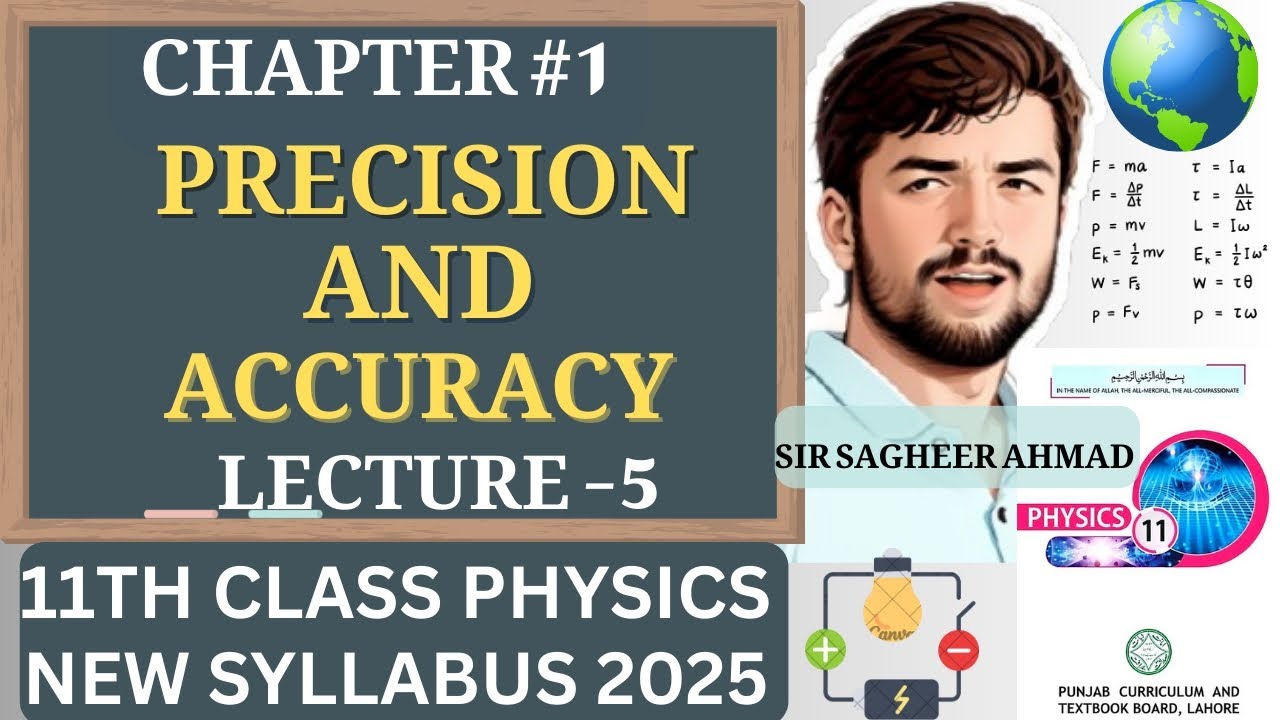 11th Class Physics Chapter 1 | Difference b/w Precision & Accuracy | New Syllabus 2025 in Urdu ...