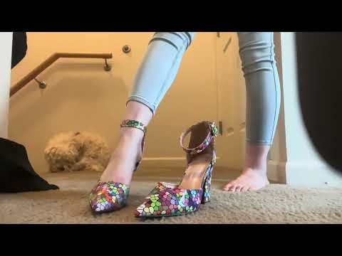 ASMR High Heels sounds 👠💕 Walking in heels and trying on heels 💕 - YouTube