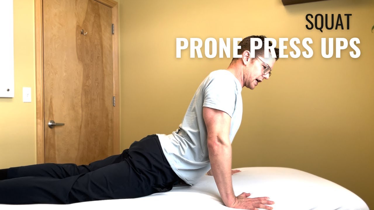 Squat: Prone Press Ups - YouTube