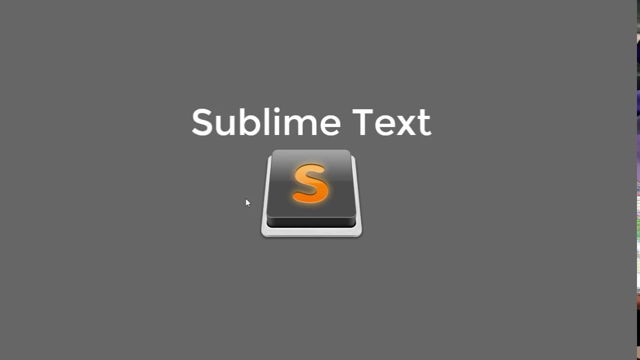 Sublime Text #1.1: introduction - YouTube