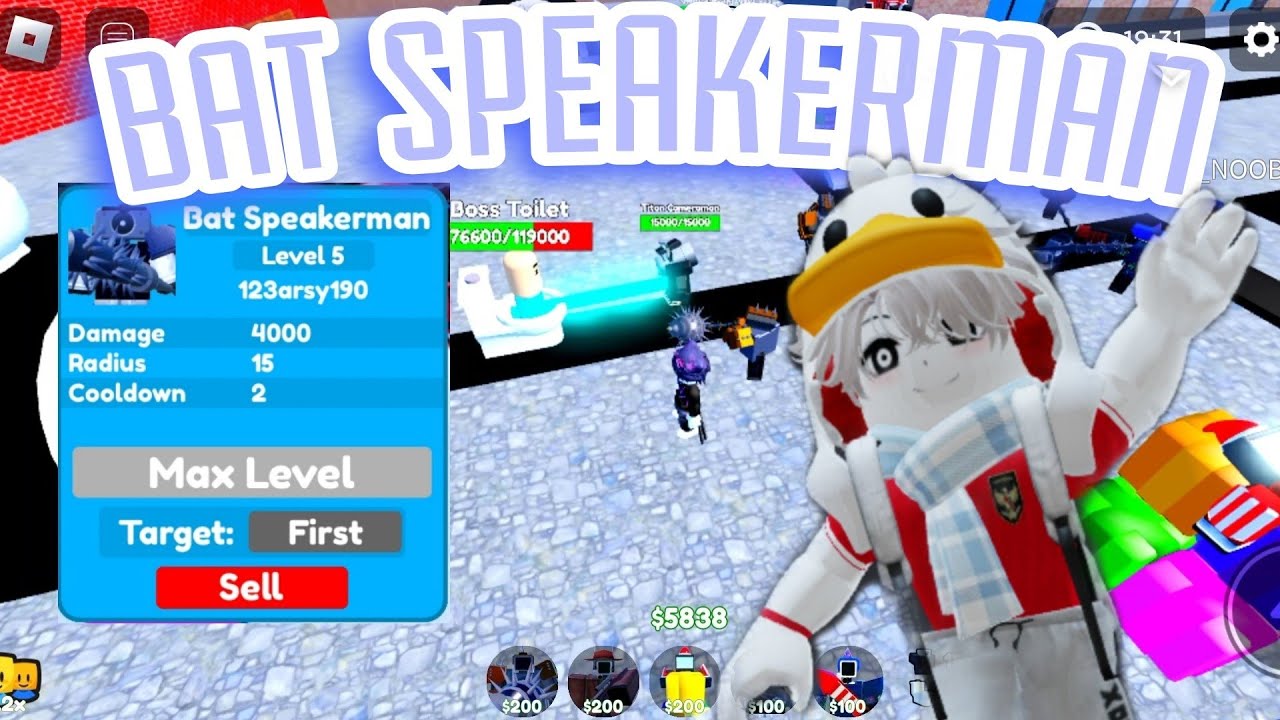 AKU MENCOBA UNIT EPIC BARU BAT SPEAKERMAN[🧨TOILET TOWER DEFENSE EP69 ...