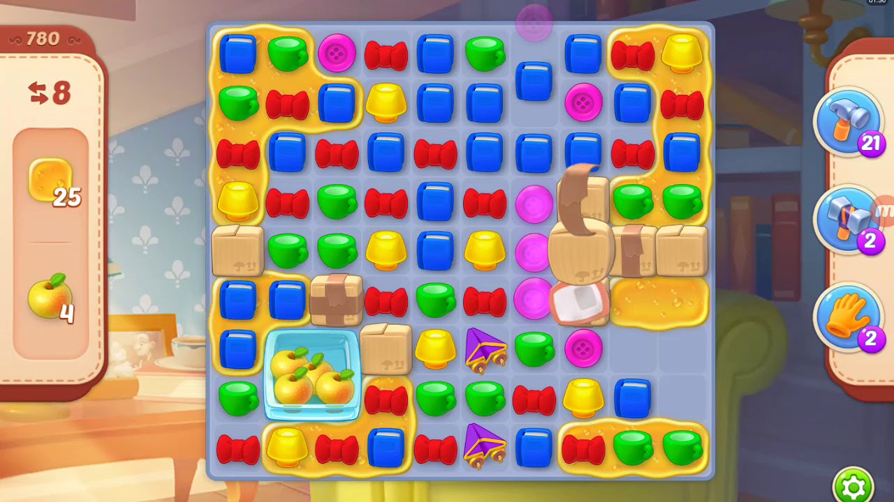 Homescapes Level 780 - YouTube