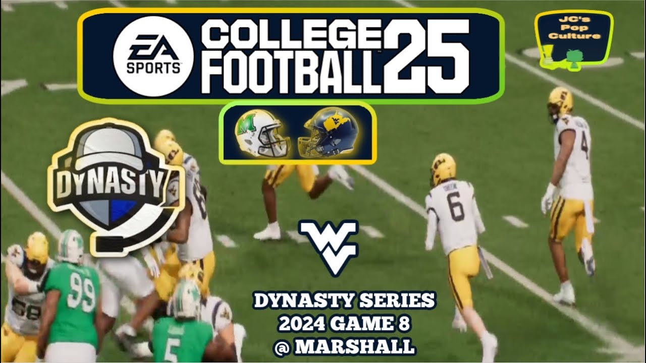 WVU Dynasty (2024 Game 8: #13 West Virginia at Marshall) | WVU Football CFB 25 Dynasty Series ...