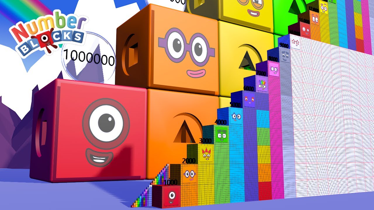 Numberblocks Mathlink Step Squad 1 to 20 vs 20,000 vs 20,000,000 ...