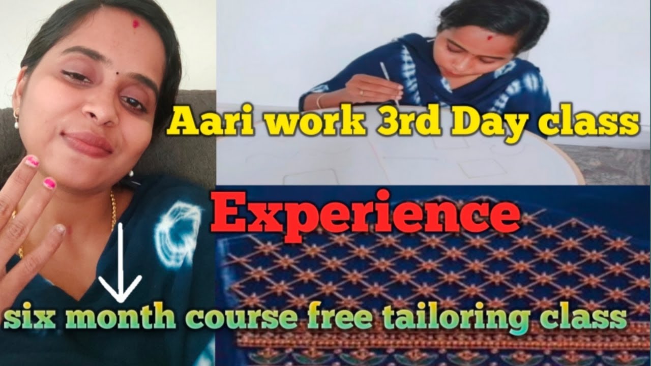 Aari Class in Tamil _3 || Aari Work for beginners |My 3rd Day ...