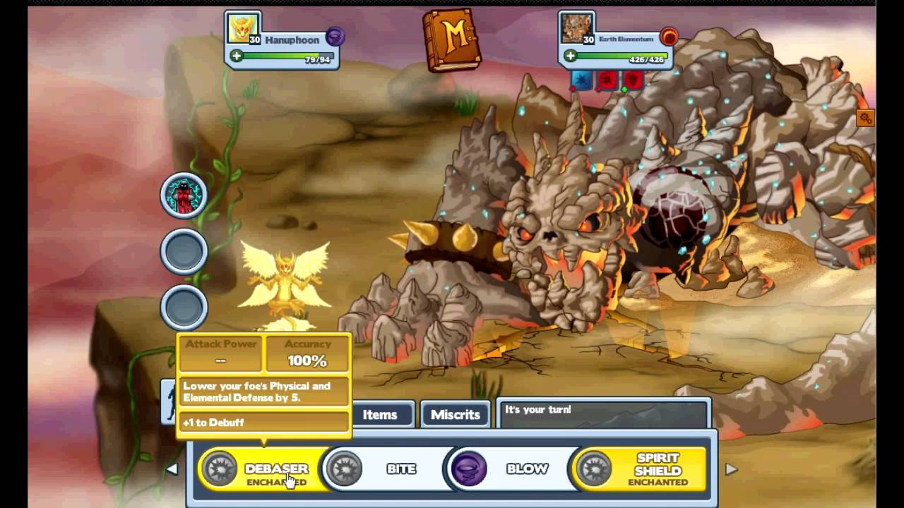 Miscrits - Defeating Earth Elementum - YouTube