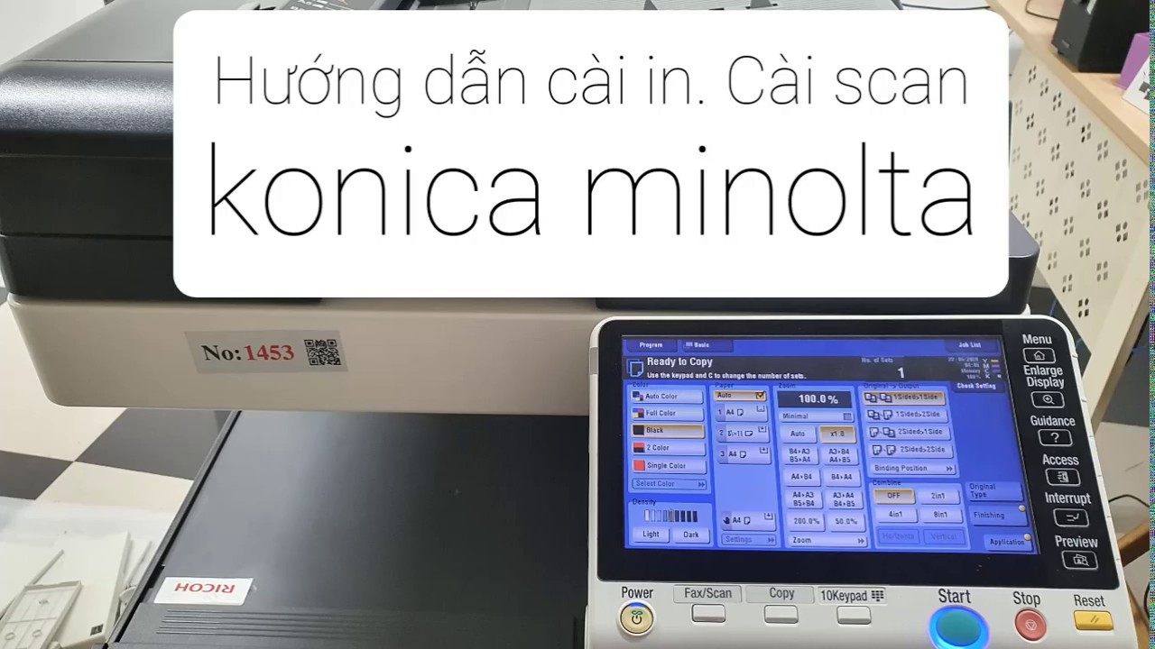 Hướng dẫn cài scan konica minolta | cài scan - YouTube
