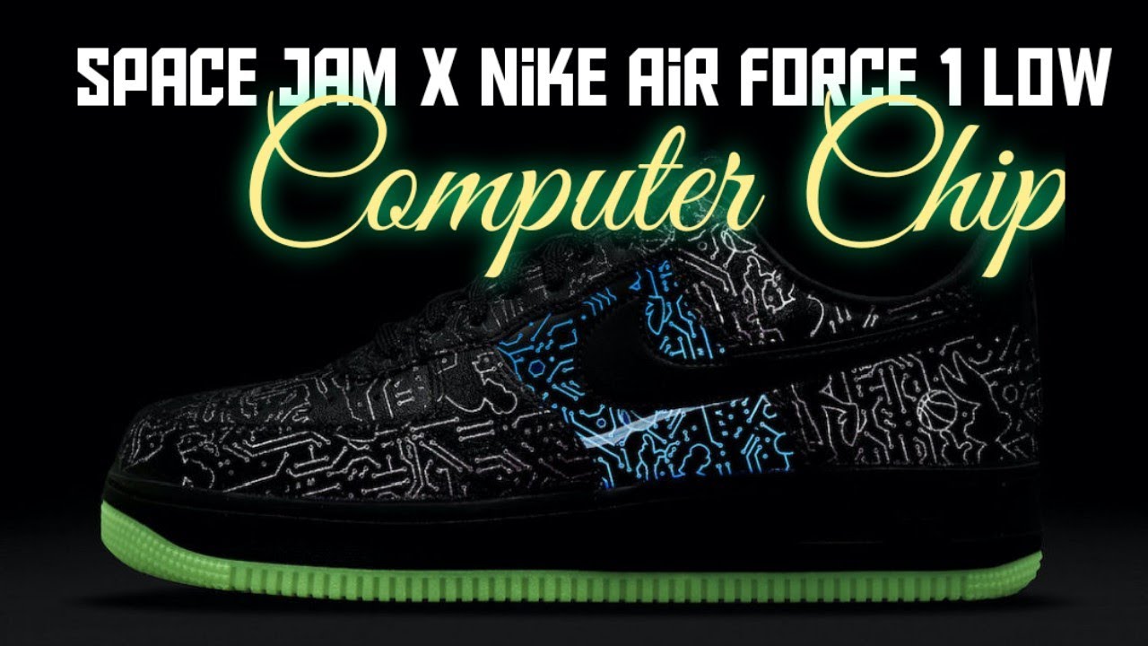 OFFICIAL IMAGES | Space Jam x Nike Air Force 1 Low Computer Chip - YouTube