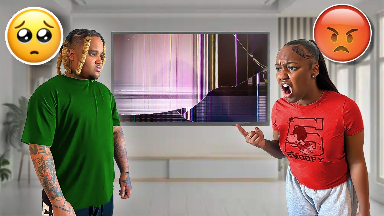 Broken Tv Prank On Girlfriend Gone Wrong Youtube