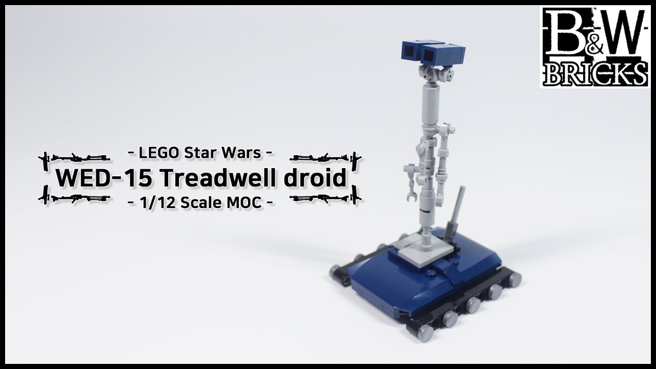 [Lego Star Wars] WED-15 Treadwell droid MOC (1/12 scale) [B&W Bricks ...