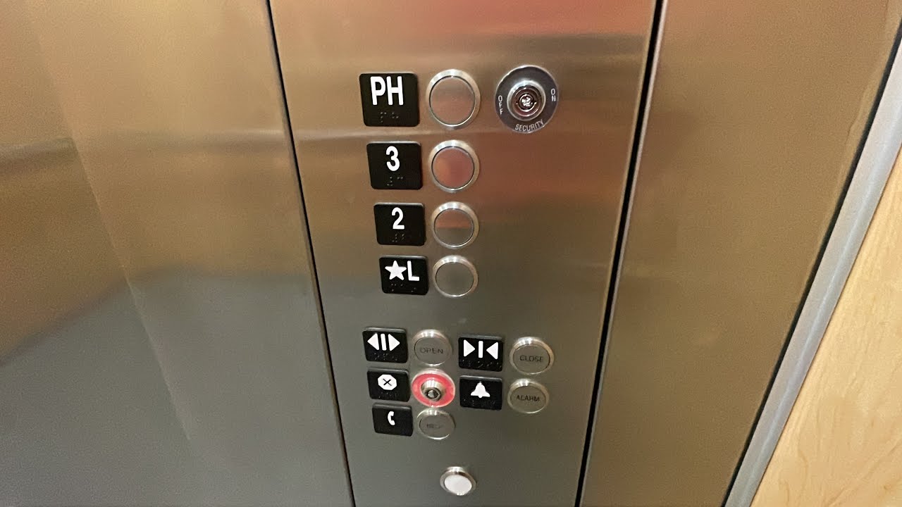 3rd video of the Kone Ecodisc elevator 1 at MTSU academic classroom ...