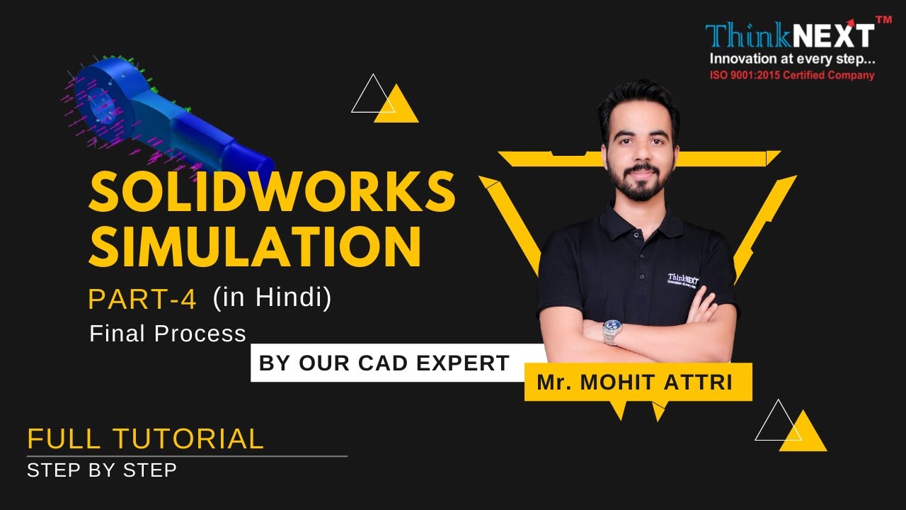 SolidWorks Simulation Tutorial in Hindi Part 4 I How to Generate Final ...