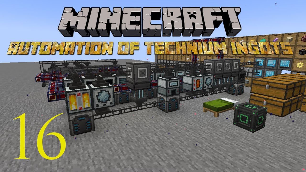 Let's Play Modded Minecraft Techopolis 02 Ep. 16 (Automation of Technium Ingots) - YouTube