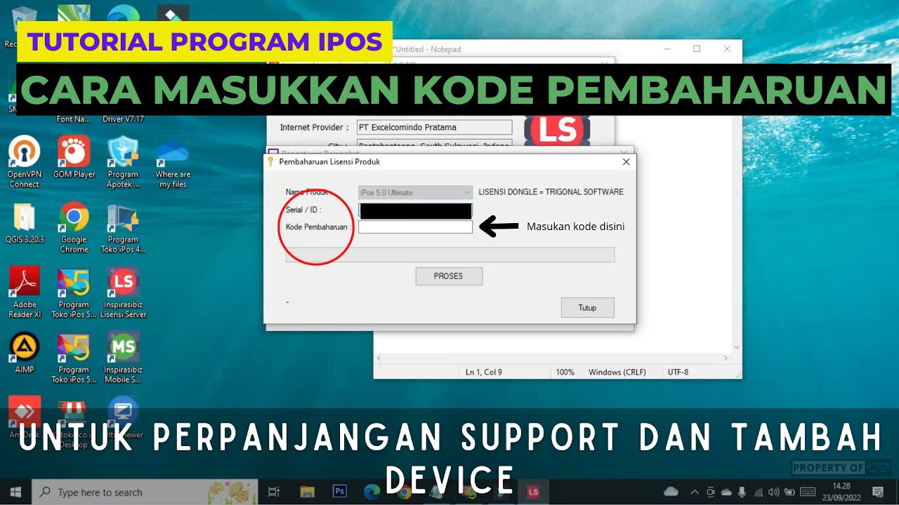 CARA MASUKAN KODE PERPANJANGAN SUPPORT DAN TAMBAH DEVICE PADA PROGRAM ...
