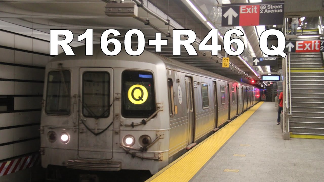 MTA NYC Subway: R160B and R46 (Q) at 72nd Street - YouTube