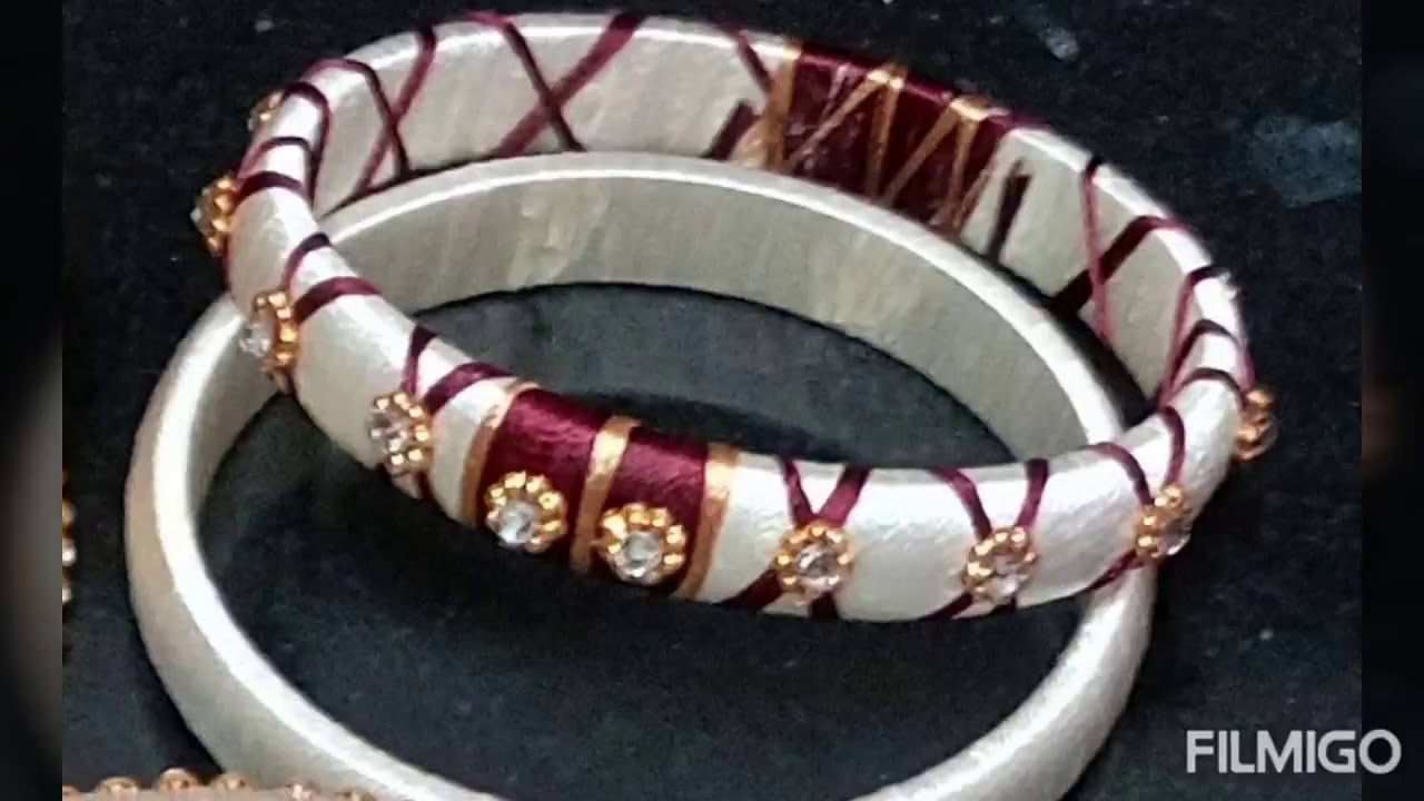 Silk thread jewellery - Simple easy Designs - YouTube