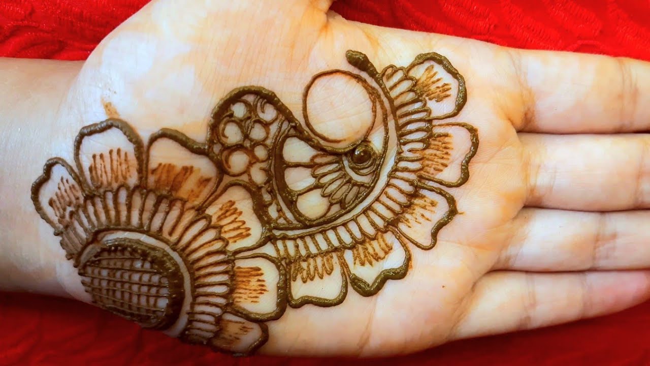 Kids mehndi design | Very easy mehndi design|Simple Arabic mehndi ...
