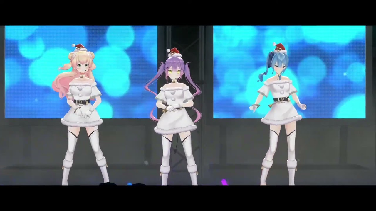 Snow Halation (Cover) / Nene × Sui-chan × Towa (clean version) 【桃鈴ねね】【星 ...