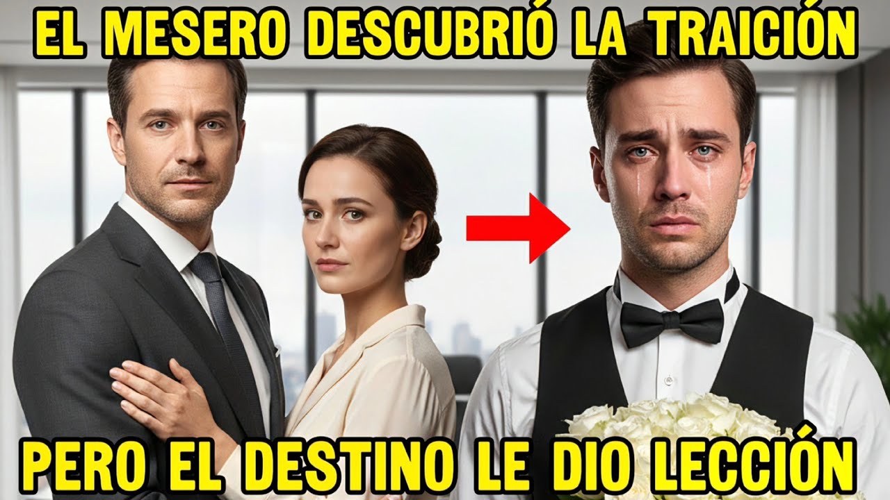 “Mesero descubre que su esposa lo engaña con su jefe… pero el destino ...
