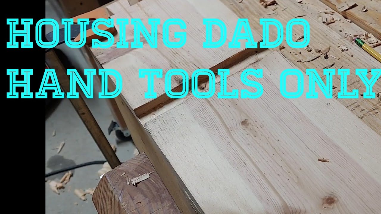 Cutting A Housing Dado With Hand Tools - YouTube