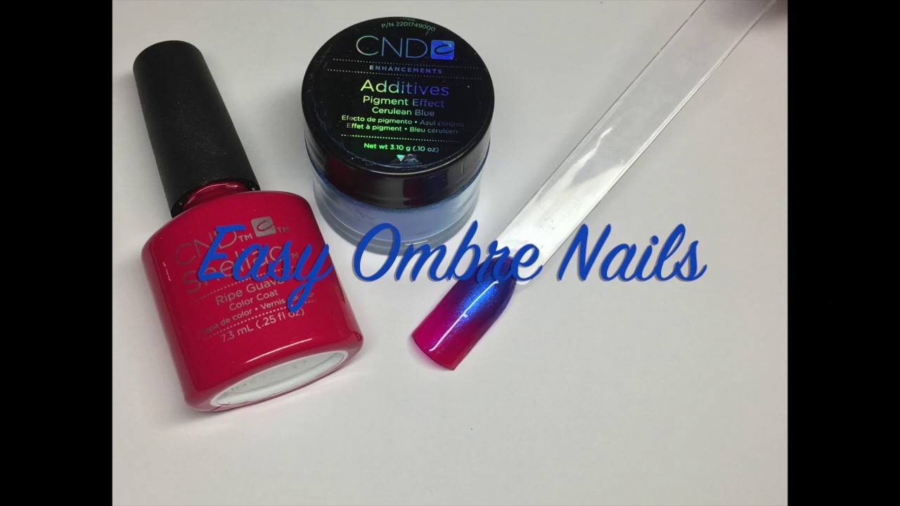 •CND SHELLAC• EASY OMBRÉ NAIL TUTORIAL• - YouTube