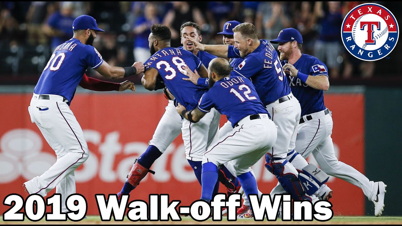 Texas Rangers: 2019 Walk-off Wins - YouTube