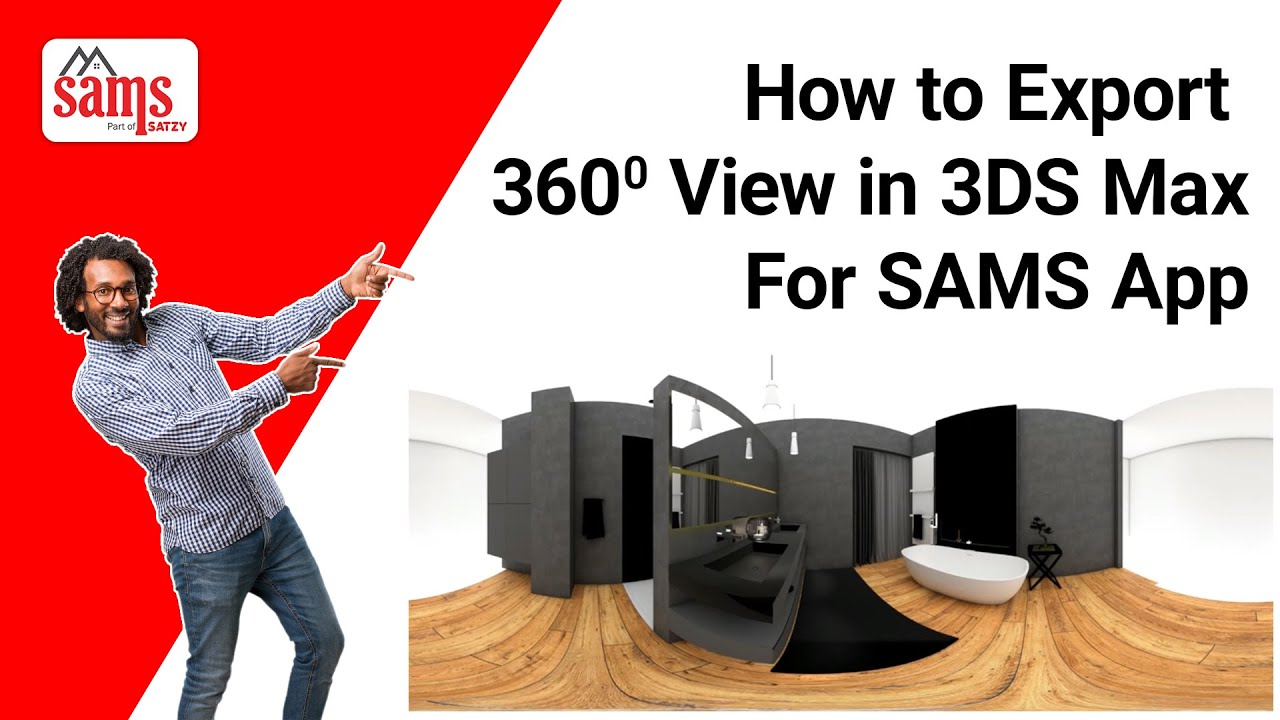 How to Export 360° View in 3DS max for SAMS. - YouTube