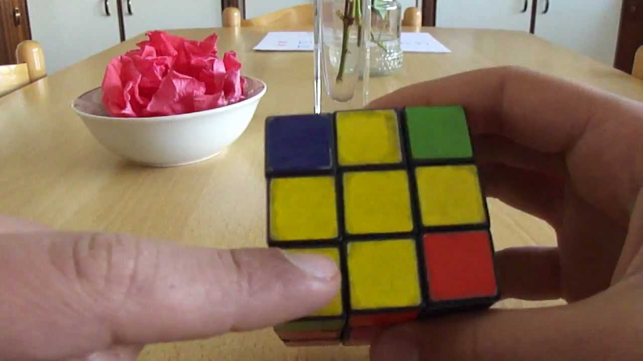 How to solve a Rubik's cube step 5 (Yellow face) - YouTube