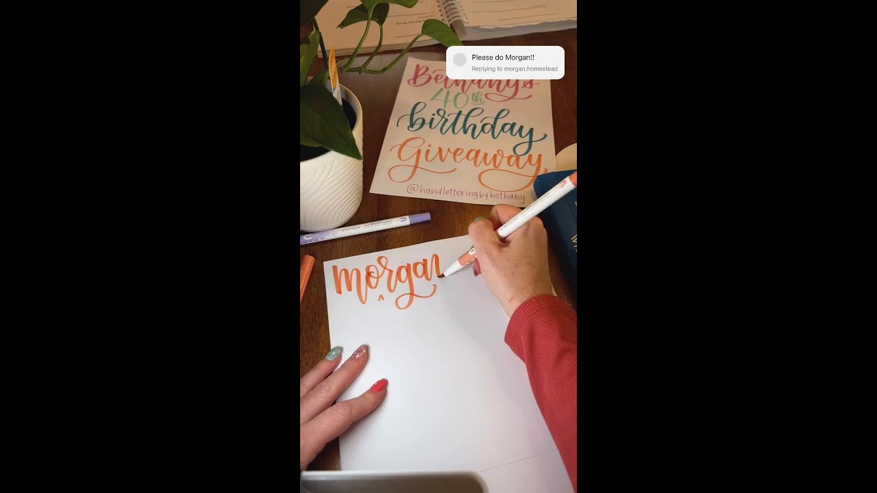 Tips for Lettering Morgan - YouTube