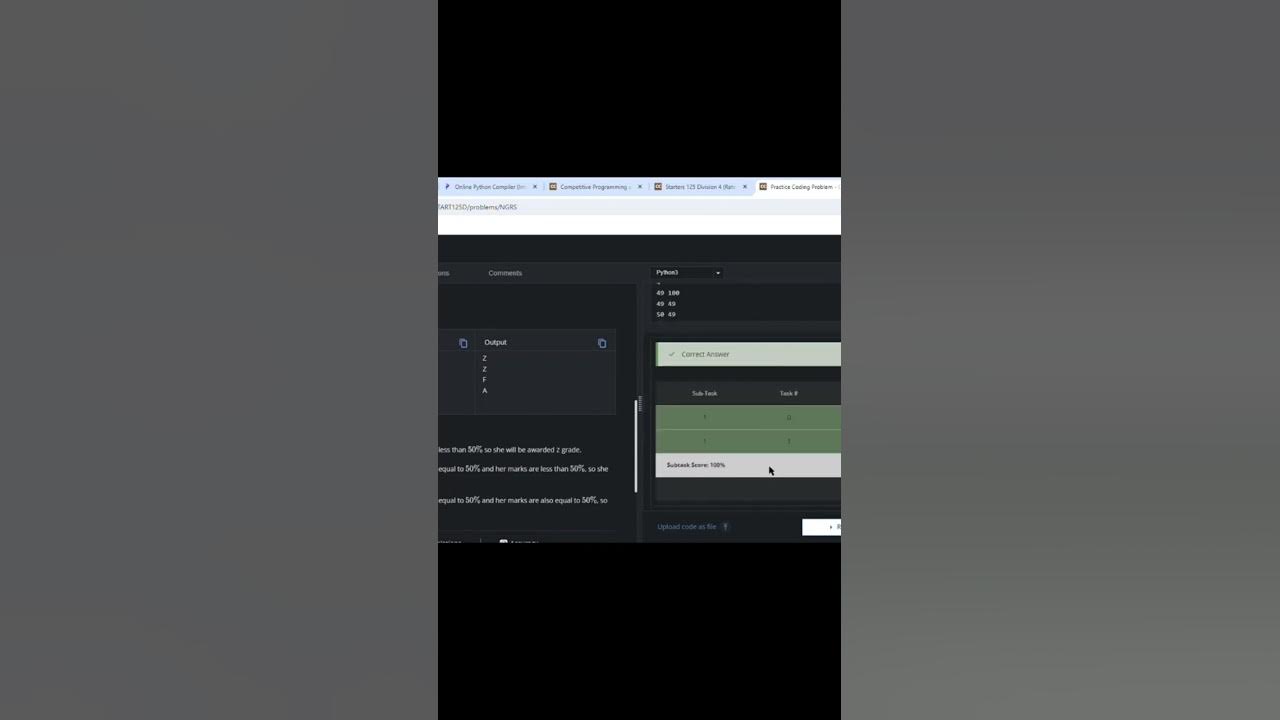 Codechef Starters 125 Solutions All Codechef Solutions Coding Coding Youtube