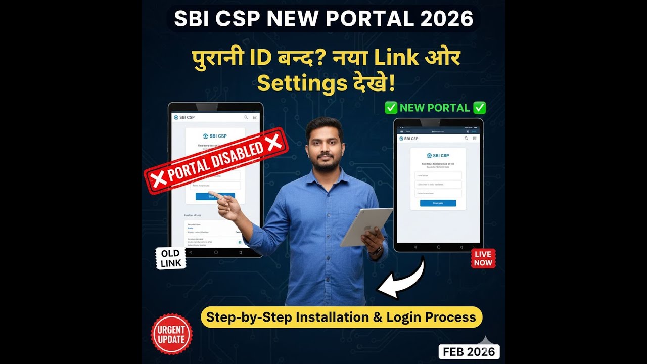 SBI CSP New Portal 2026 | Old Portal Disabled? New Login Link ...