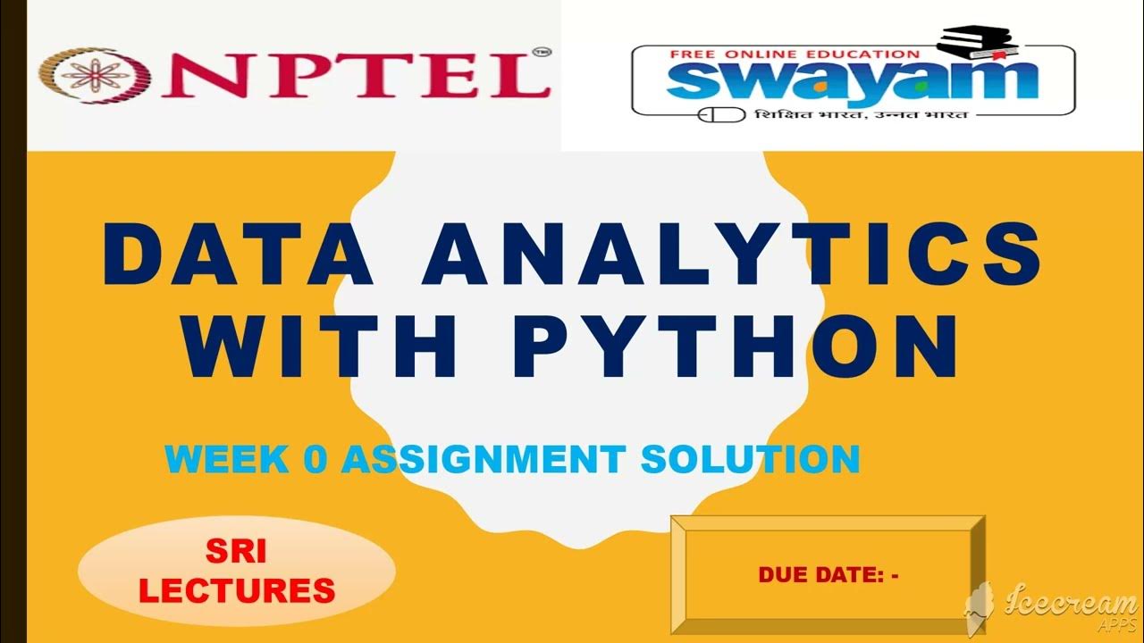 💥week 0💥 🔥🔥data Analytics With Python Assignment Solution🔥🔥 Youtube