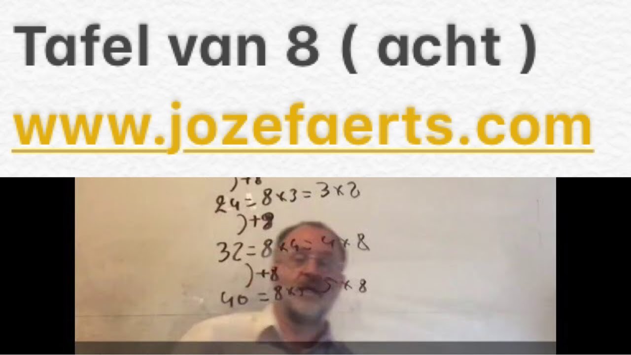 1643 Wat is de Tafel van 8 ( acht )? - YouTube