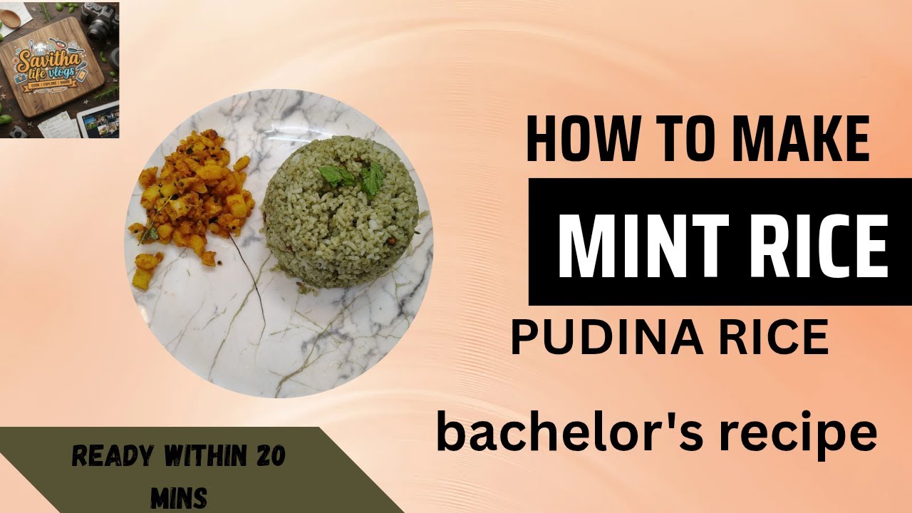 How to make pudina rice | bachelors rice | yummy tasty pudina rice ☺️ ...