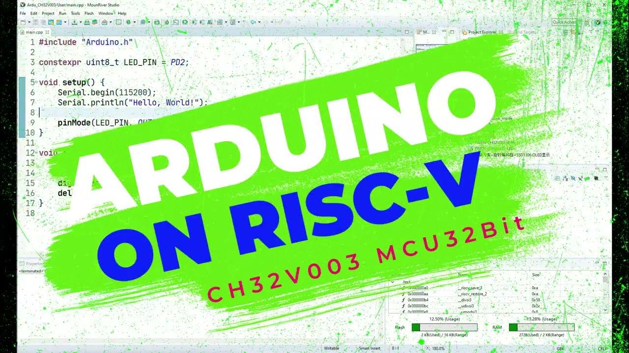 [WCH] CH32V003x for arduino - YouTube