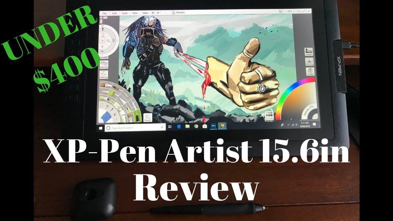 XP-Pen Artist 15.6in Review. Best drawing tablet under $400? - YouTube