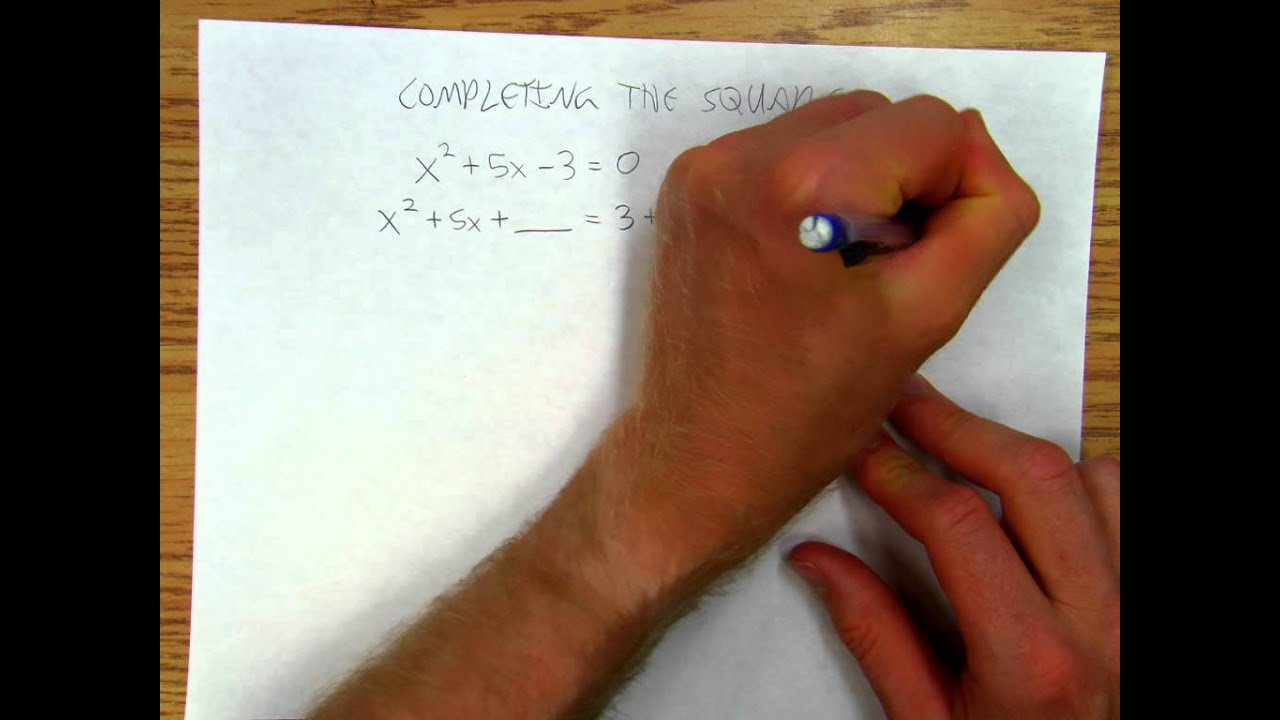 Ellipse5of8 Using Completing The Square To Put An Equation For An Ellipse5of8 Using Completing The Square To Put An Equation For An