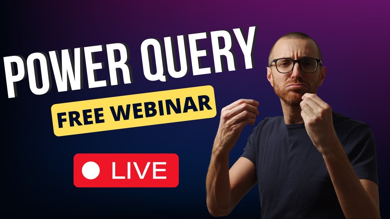 Power Query in Excel - Webinar Live Gratuito - YouTube