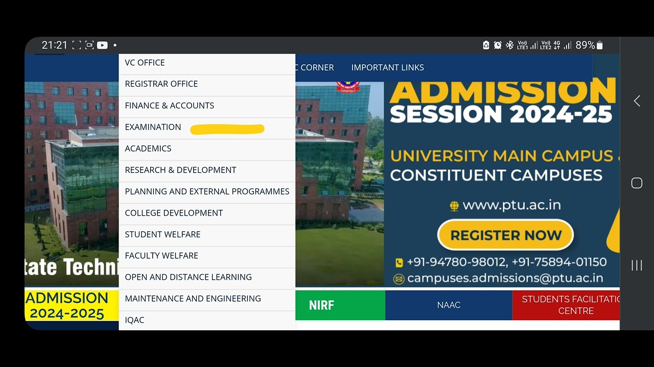 check your result # ptu #2024 #exam #latest #result #admitcard # - YouTube