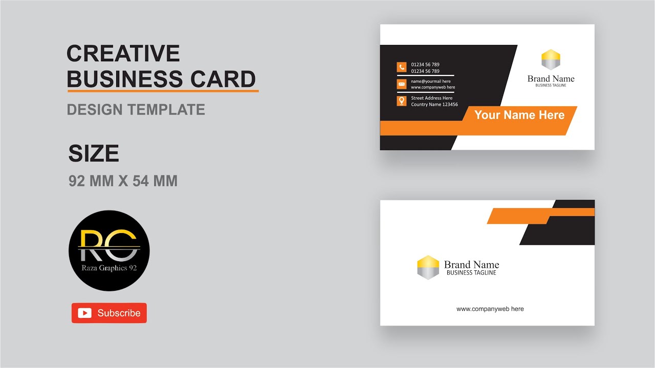 #04 How to Create Visiting Card Design in Corel Draw Visiting Card ...