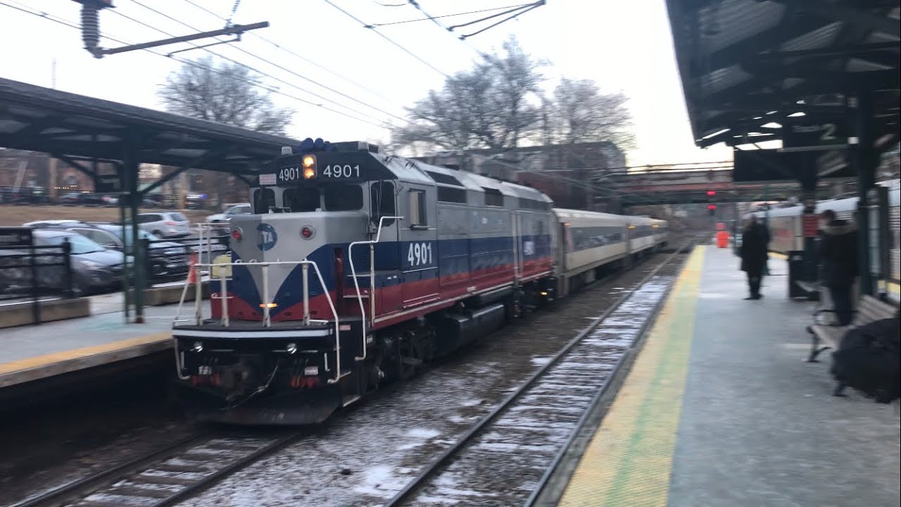 Some NJT push-pulls, Arrow III EMUs, and Metro-North GP40FH-2 #4901 1 ...