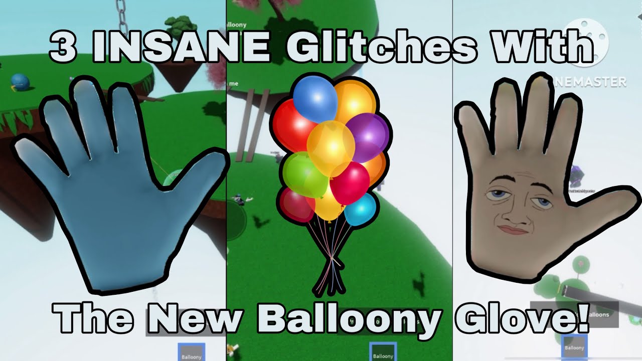 3 INSANE Glitches With The New Balloony Glove! (Roblox Slap Battles ...