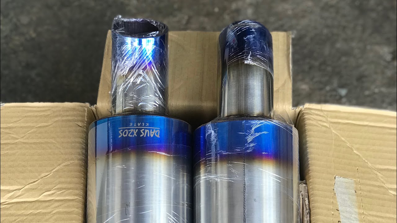 sound muffler js racing tag daus xzos klate - YouTube