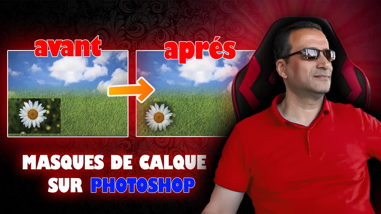 MASQUES DE CALQUE SUR PHOTOSHOP - YouTube