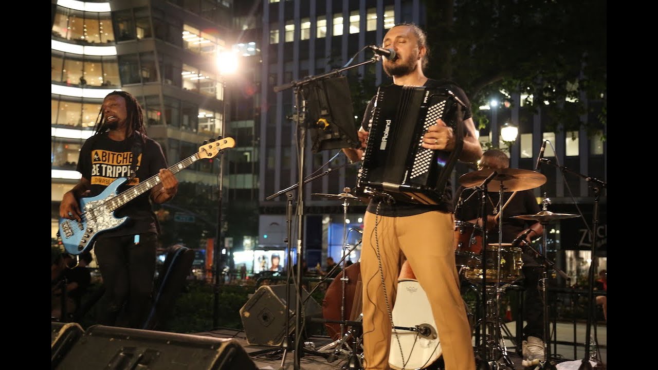 Wild Drummer, Grooving Bassist & Hip Hop Accordionist Live in New York ...