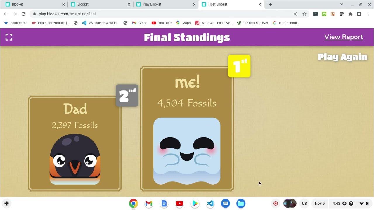 blooket dinosaur rush play! - YouTube